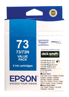 Purchase Epson 73N - Standard Capacity DURABrite Ultra - Ink Cartridge ...