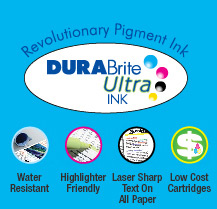 4 x 200 Standard Capacity DURABrite Ultra Ink 1x Black, 1x Cyan, 1x ...